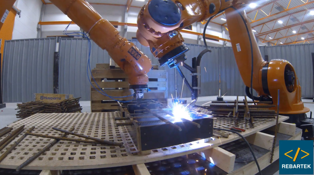 Automated Rebar Manufacturing using 2 KUKA robot - RoboDK blog