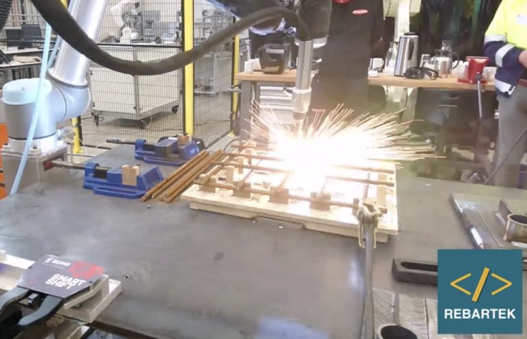 Welding Rebar with Universal Robots - RoboDK blog